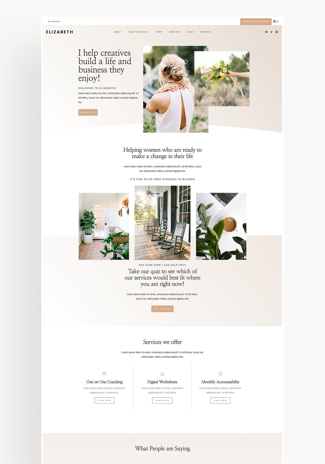 Affordable & Customizable Feminine WordPress Themes - Restored 316