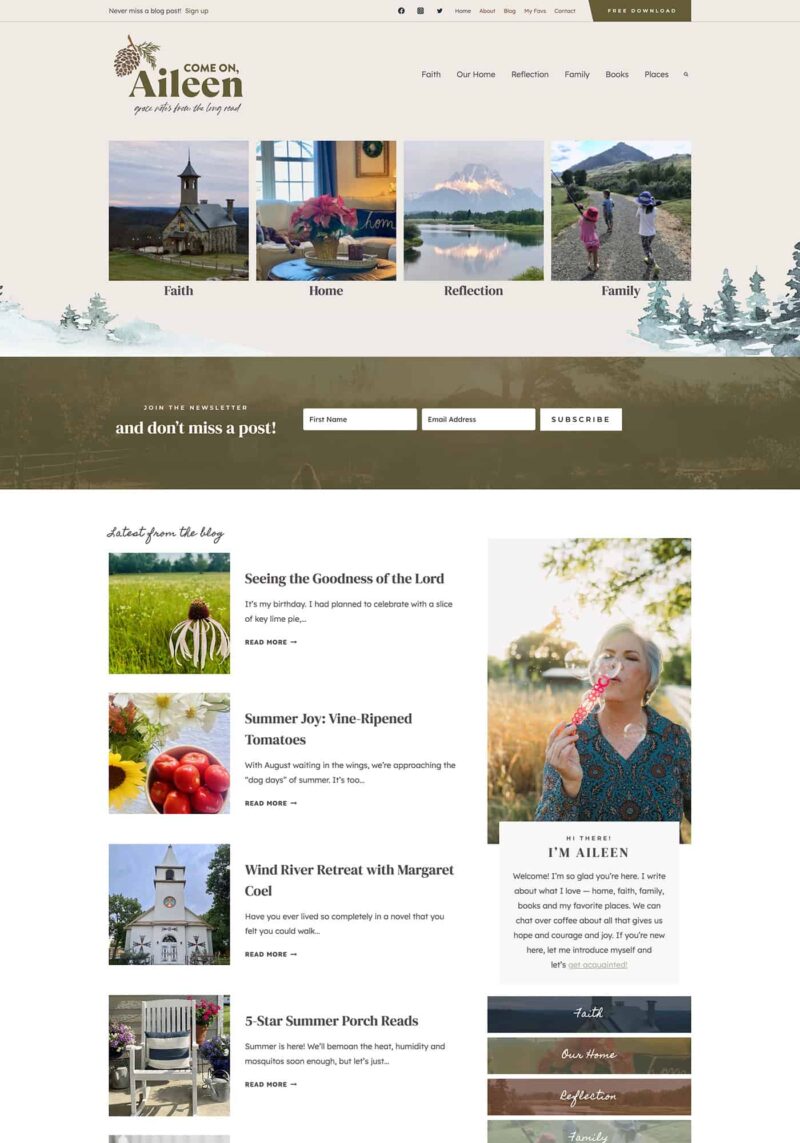 Client Showcase: Come On Aileen Stunning Website - Restored 316