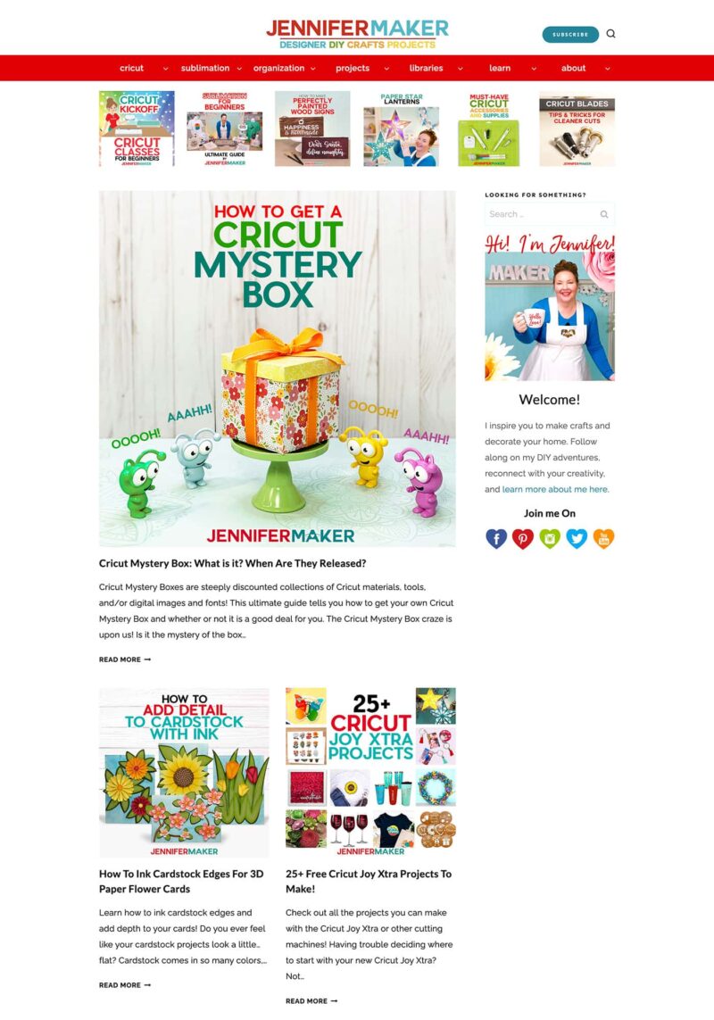 Client Showcase: Jennifer Maker Stunning Website - Restored 316