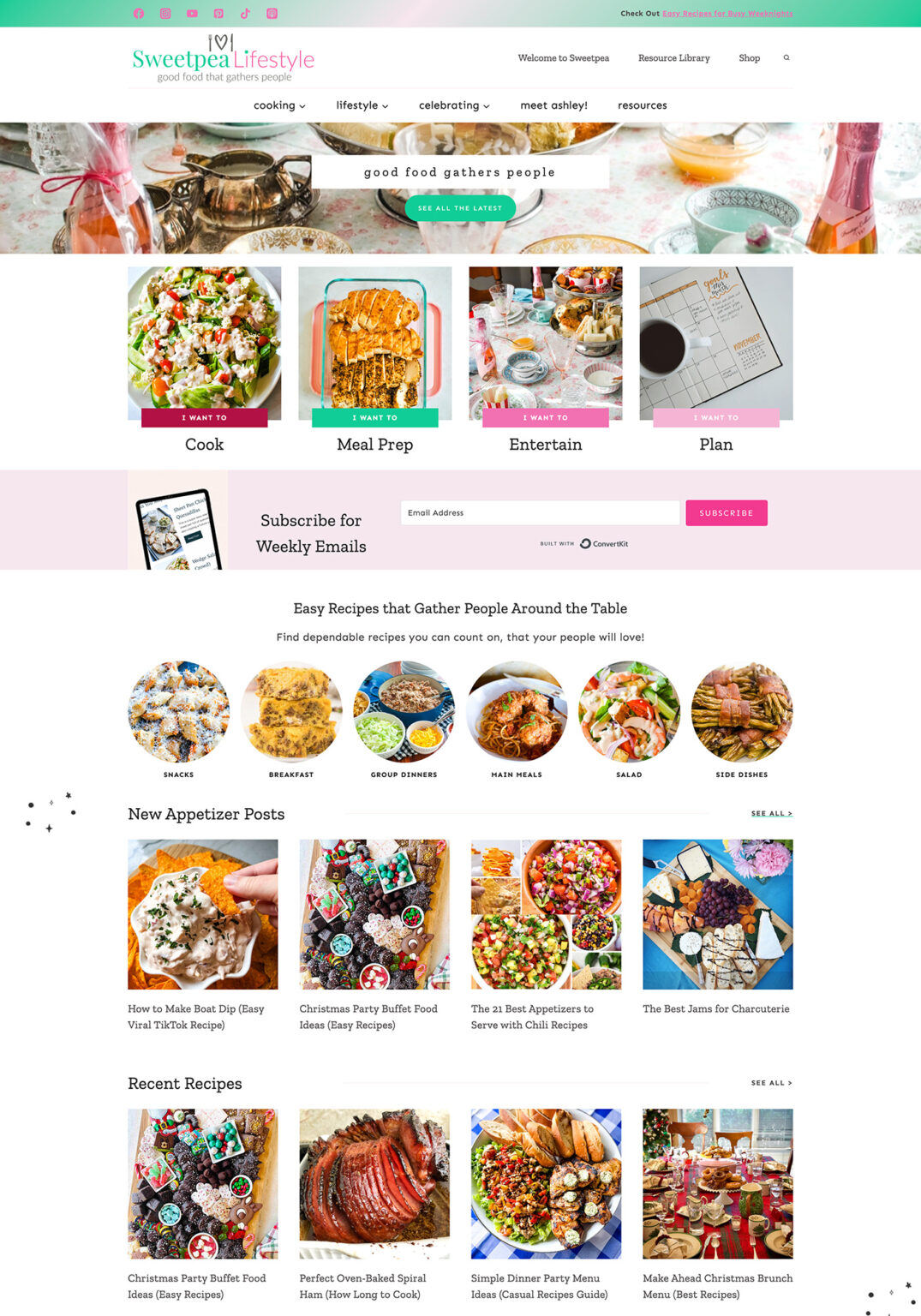 Client Showcase: Sweetpea Lifestyle Stunning Website - Restored 316
