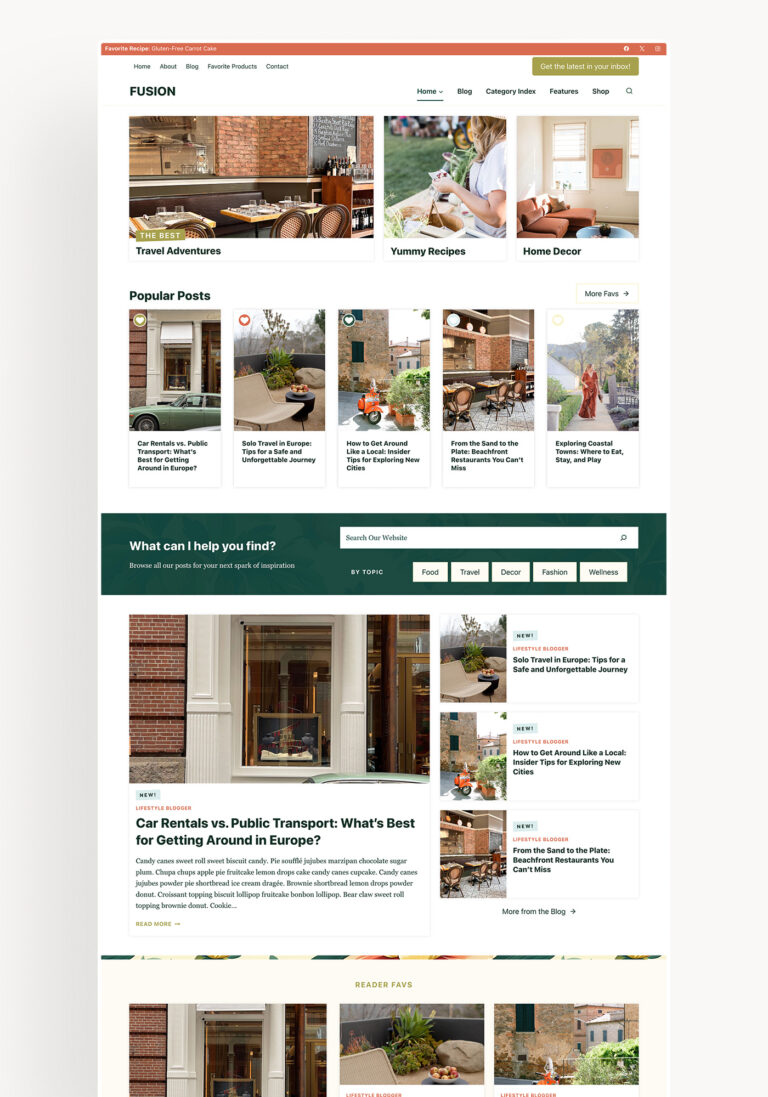 Affordable & Customizable Feminine WordPress Themes - Restored 316