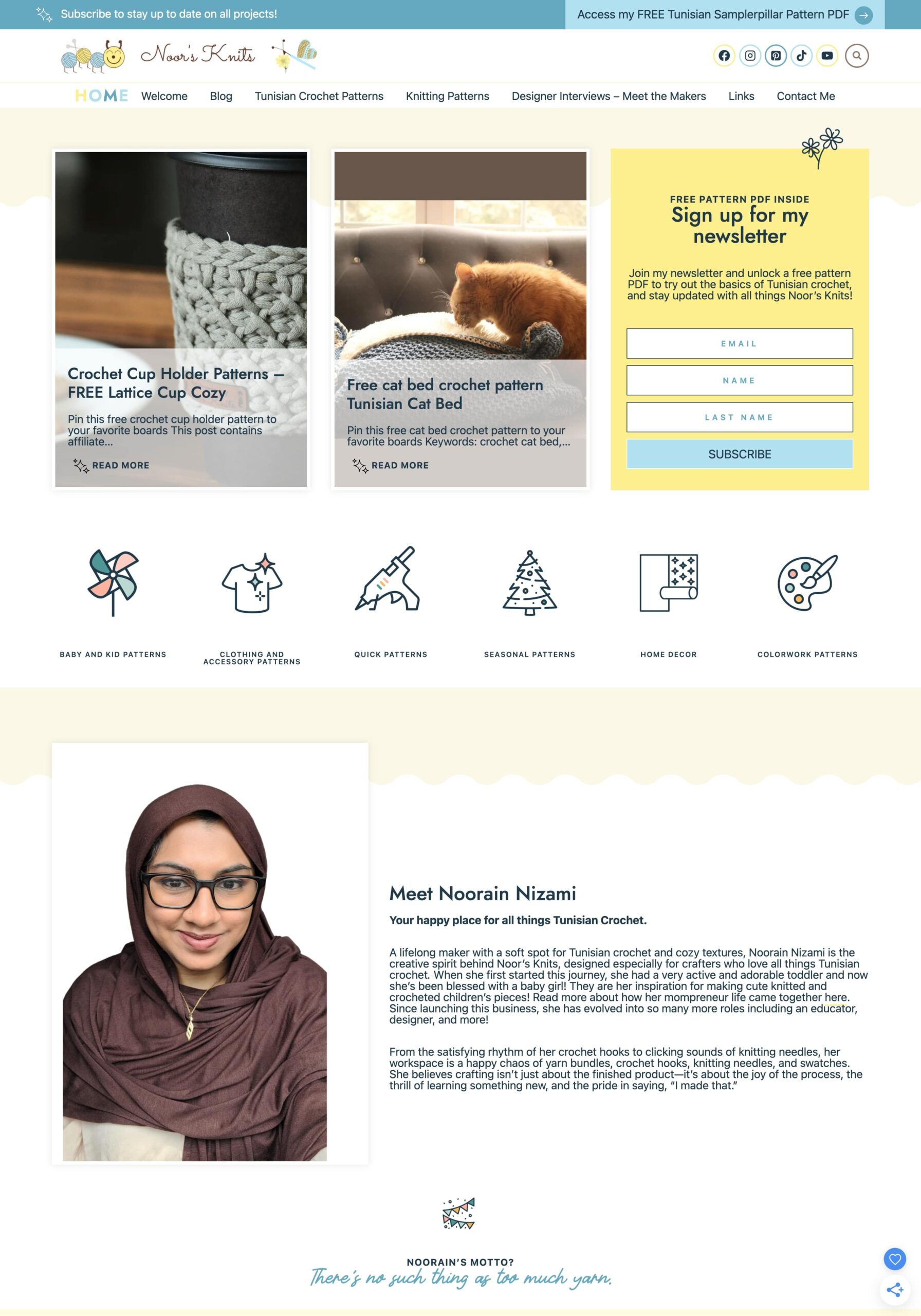 Client Showcase: Noors Knits Stunning Website - Restored 316