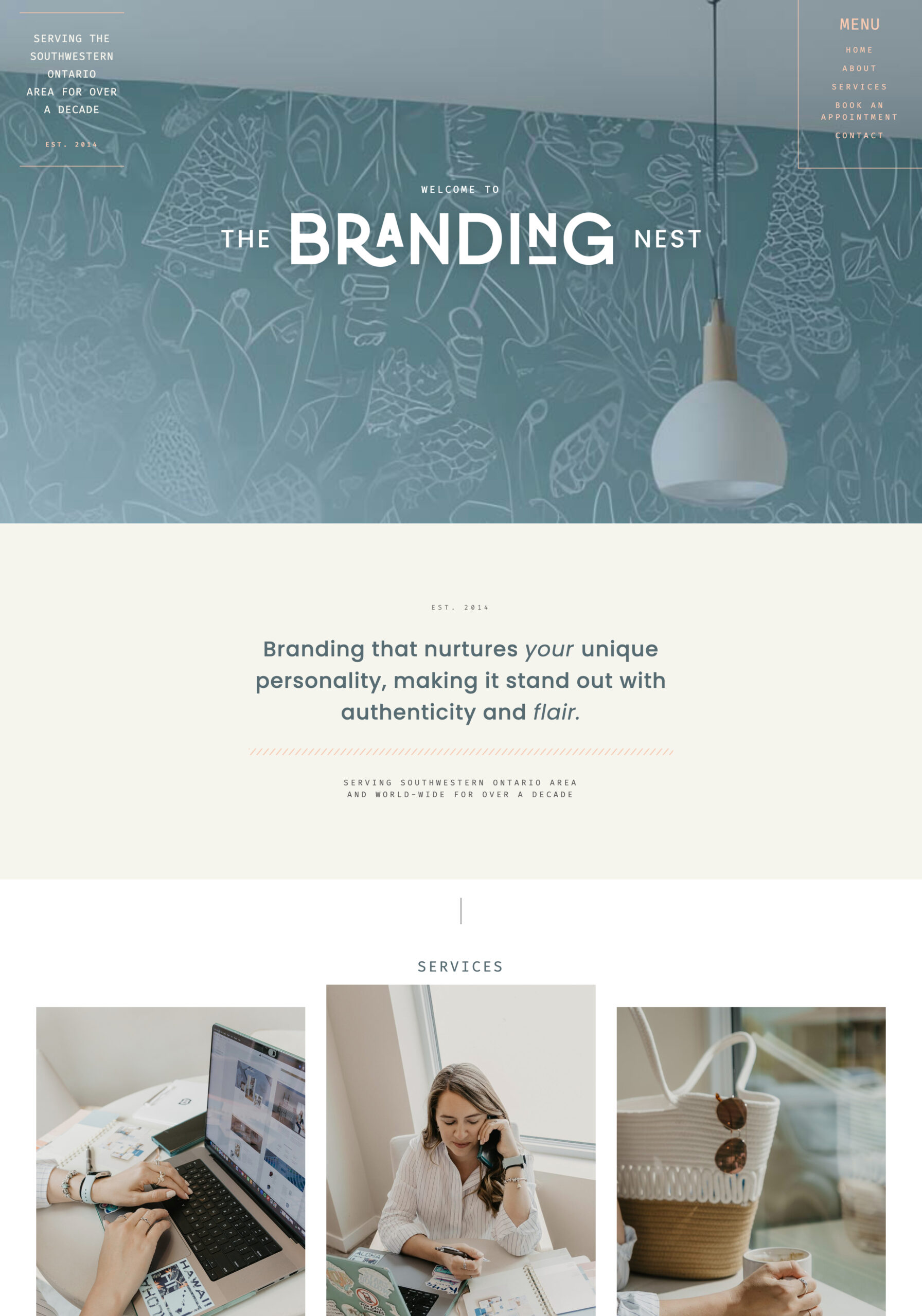 Client Showcase: The Branding Nest Stunning Website - Restored 316