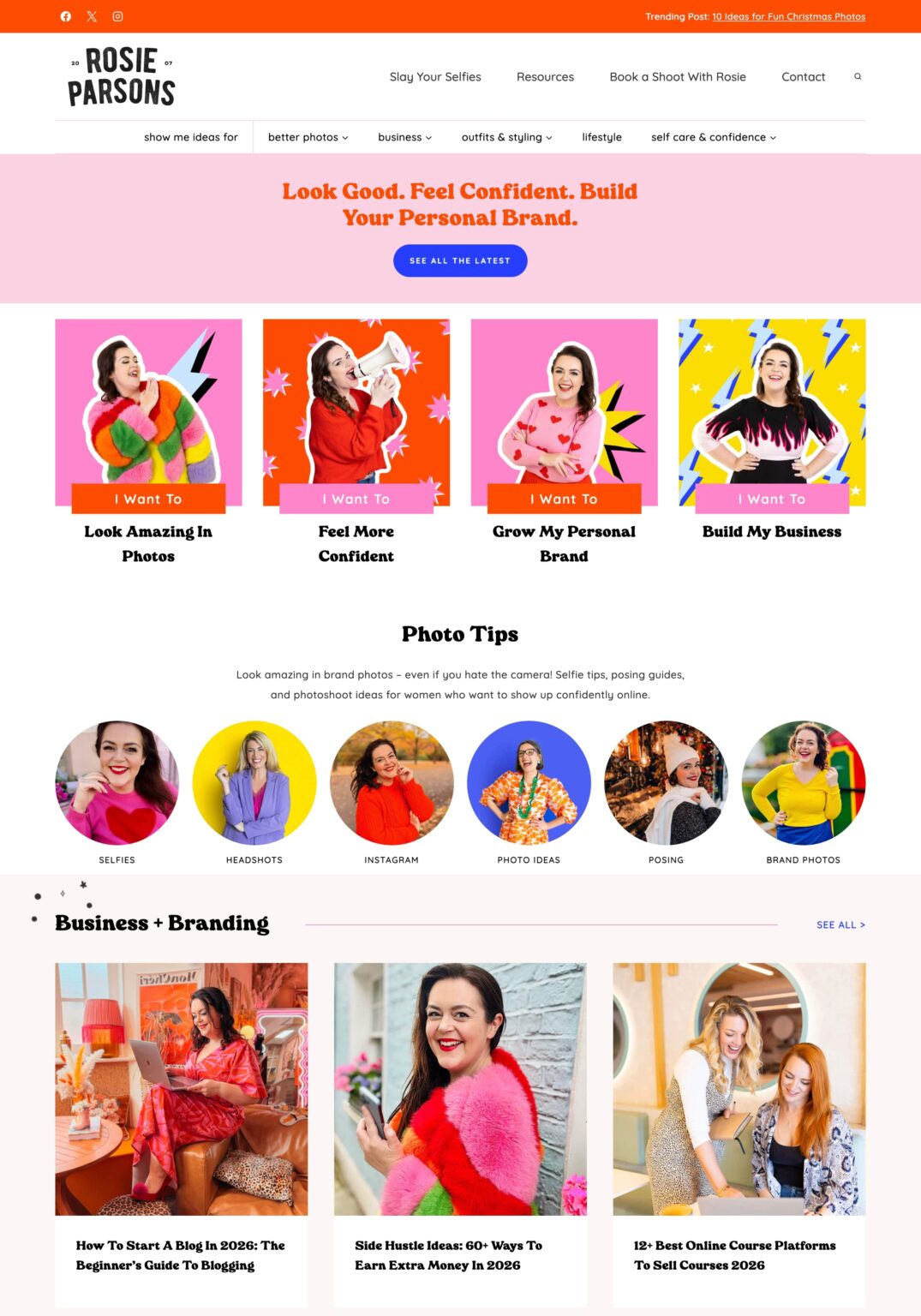 Client Showcase: Rosie Parsons Stunning Website - Restored 316